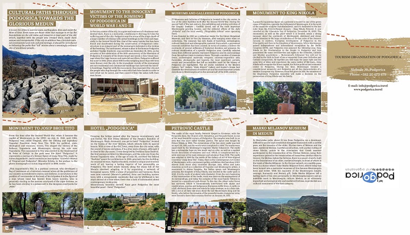 Cultural paths through Podgorica towards glourious Medun – Turistička ...